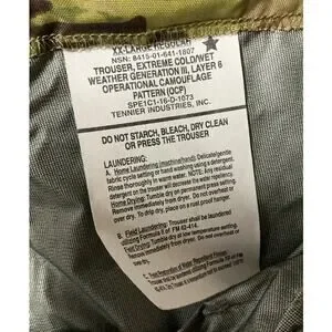 Pants | Us Army Ecwcs Gen Iii Level 6 Goretex Trousers Ocp Camo Size ...